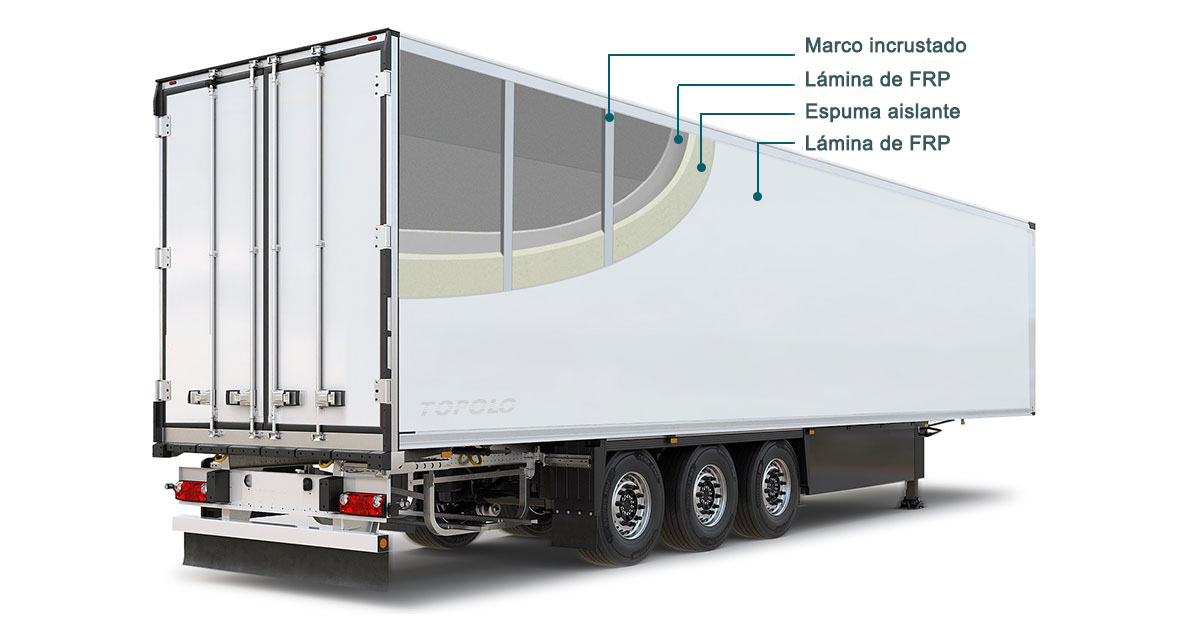 Semirremolques refrigerados fabricados con paneles sándwich con núcleo ...